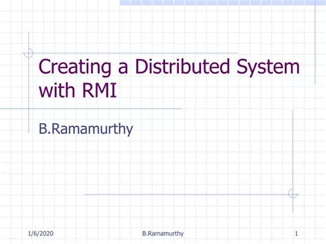 ppt creating a distributed system with rmi powerpoint presentation