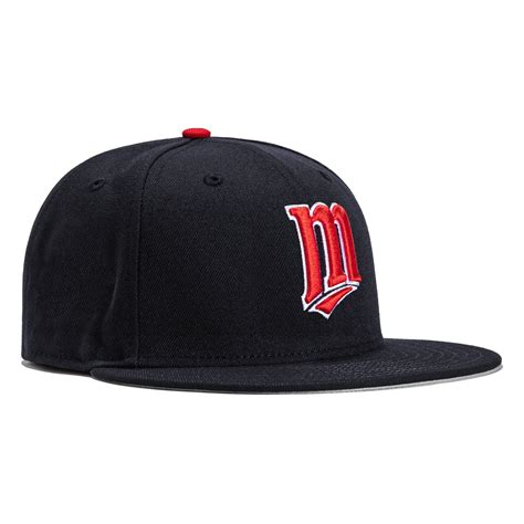 New Era 59fifty Retro On Field Minnesota Twins M Hat Navy Hat Club