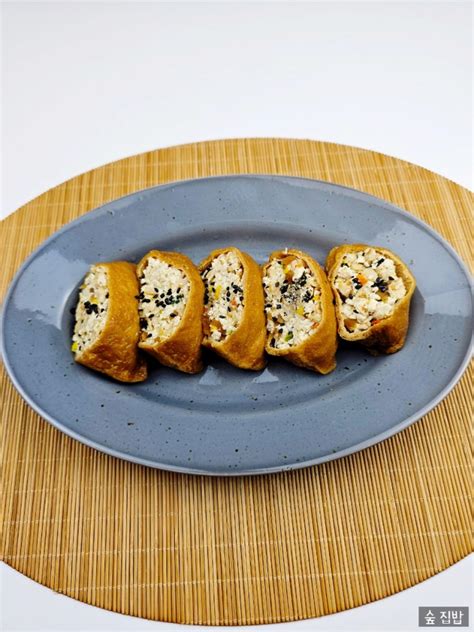 다이어트 두부 유부초밥 만들기 사각 유부초밥 만드는 법 오트밀 유부 요리 네이버 블로그