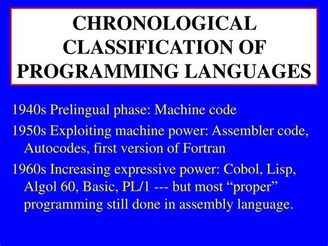 Ppt Comp205 Comparative Programming Languages Powerpoint Presentation