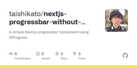 GitHub Taishikato Nextjs Progressbar Without Spinner A Simple Next Js Progressbar Component