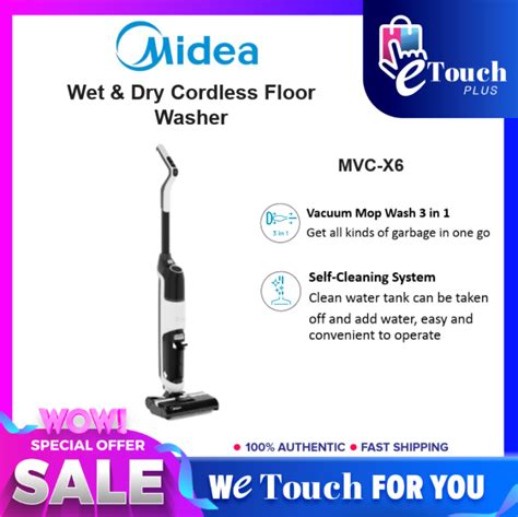 Wet And Dry Cordless Floor Washer Mvc X6 Midea Wet And Dry Cordless Vacuum Cleaner With Self