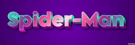 Spider-Man Text Effect and Logo Design Brand