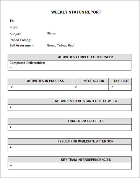Monthly Status Report Template Cardtemplate My Id