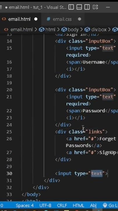 Create A Amazing Login Page Using Html Css Shorts Loginpage 😱💥 Youtube