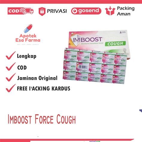Jual Imboost Force Cough 10 Tablet Shopee Indonesia