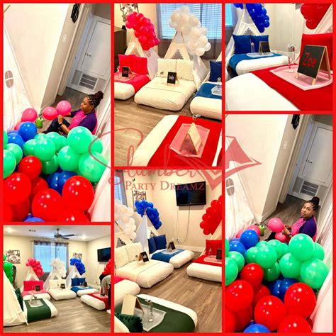 Colors Theme Birthday Zoe Sleepover Catch My Party