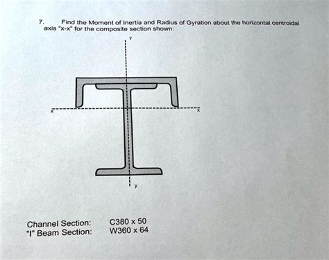 7 Find The Moment Of Inertia And Radius Of Gyration About The