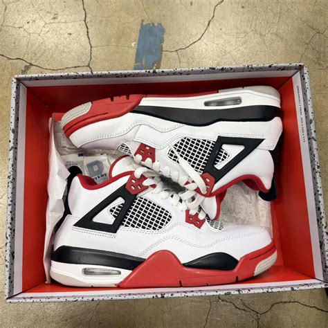 Air Jordan Retro Fire Red 4s 2020 Size 6y Depop