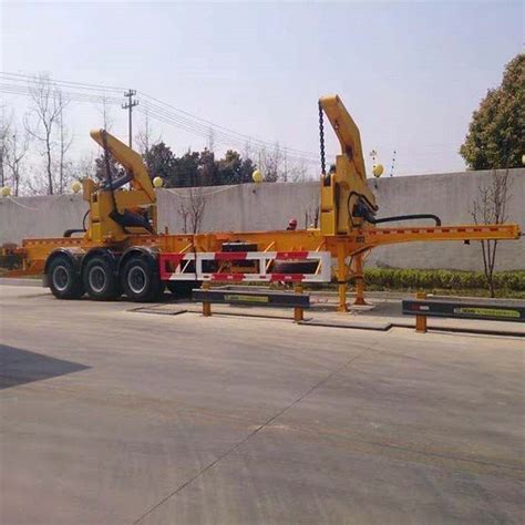 China Self Loading Container Trailer Manufacturers Suppliers Factory