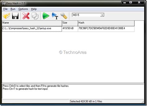 generate hash code with easy hash technoarea