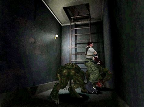 Tank Controls Chris Vs Hunters In Resident Evil 1 Image Courtesy Of