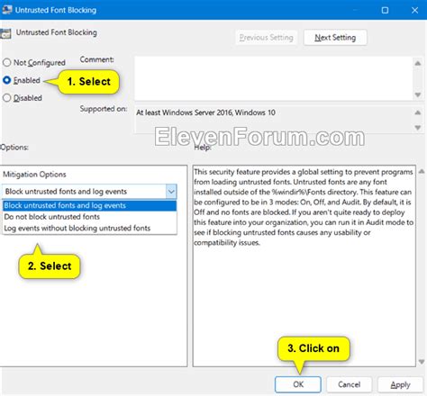Enable Or Disable Untrusted Font Blocking In Windows 11 Windows 11 Forum