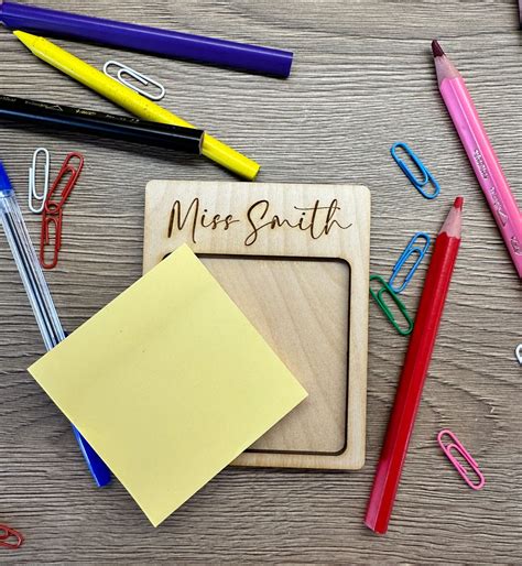 Teacher Post It Note Holder Teachers Ts Personalised Teachers Ts T Ideas For