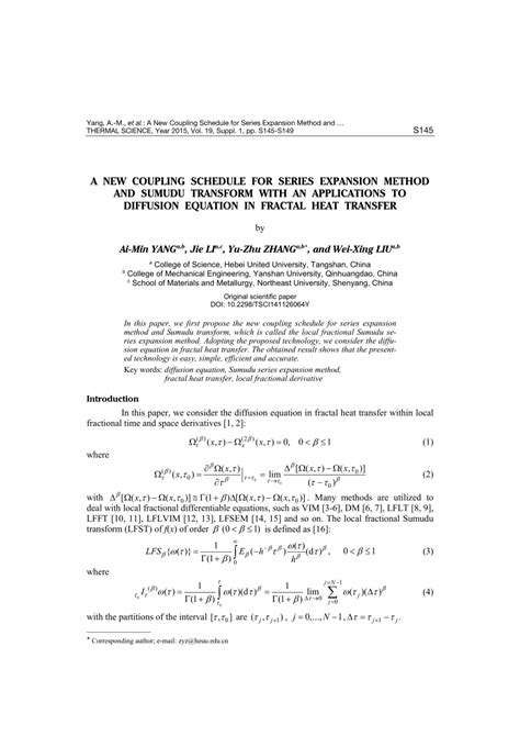 pdf a new coupling schedule for series expansion method and sumudu