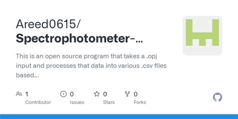 Github Areed0615spectrophotometer Data Compiler This Is An Open