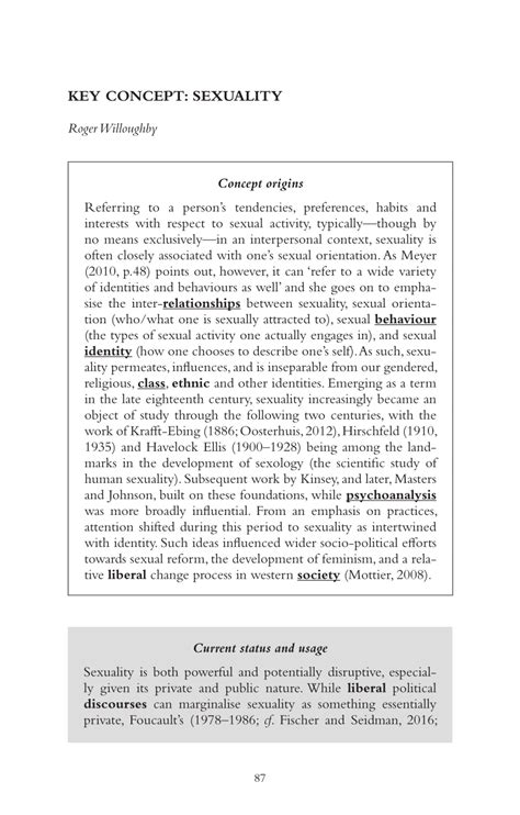 PDF Key Concept Sexuality The Key Concepts