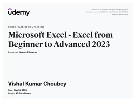 Vishal Choubey On Linkedin Learningandgrowing Excelskills Udemycourse