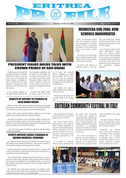 Eritrea Profile 15102016 Pdf Eritrea Ministry Of Information