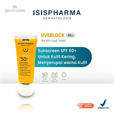 Jual Isis Pharma Uveblock Fluid Tinted Spf 50 Shopee Indonesia