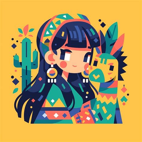 Bolivian Woman In Traditional Ekeko Doll Makers Outfit Premium Ai