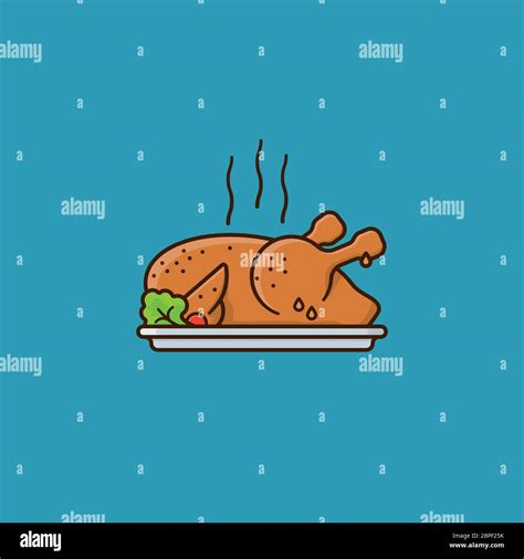 Rotisserie chicken Stock Vector Images - Alamy