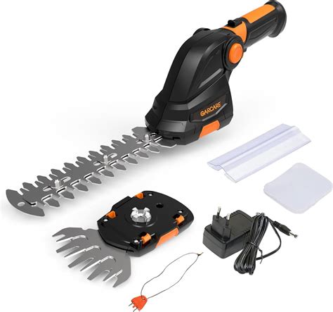 Garcare 2 In 1 Grass Shears And Mini Hedge Trimmer Cordless Handheld