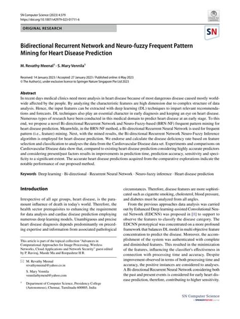 Bidirectional Recurrent Network And Neuro‑fuzzy Frequent Pattern Mining