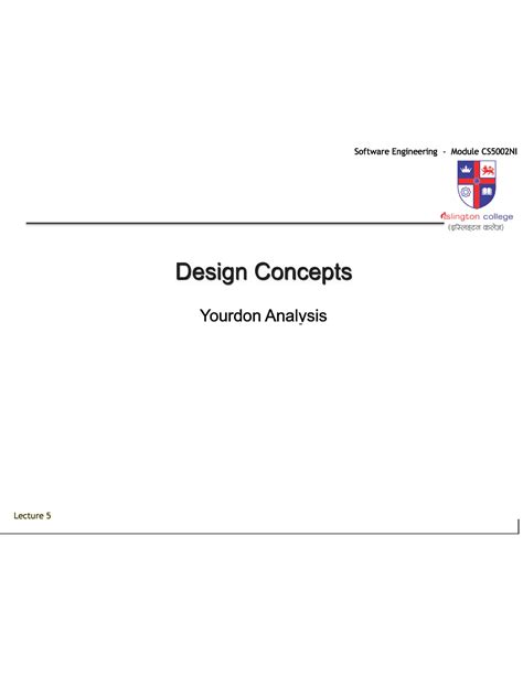 Design Concept For Software Development M CDE Studocu