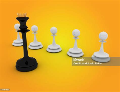 3d 체스 개념입니다 리더 컨셉 3차원 형태에 대한 스톡 사진 및 기타 이미지 3차원 형태 개념 개념과 주제 Istock