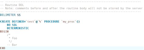 Wie Kommentiere Ich Einen Codeblock In Mysql Aus