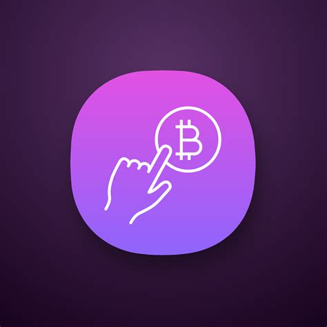 Bitcoin Payment Button App Icon Pay With Bitcoin Cryptocurrency