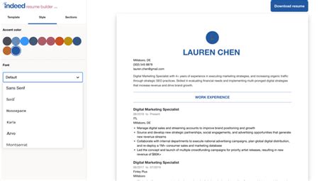 Indeed Resume Builder Top Free In Business Wps Office 1 Wps Office