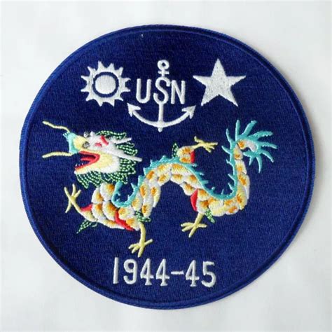 Ww2 Chinese Usn Bomber Squadron Dragon Patch Pilot Jacket Embroidered