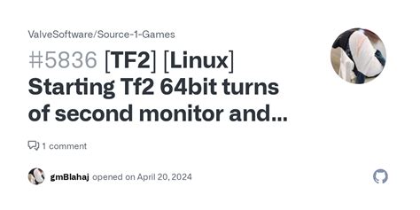Tf2 Linux Starting Tf2 64bit Turns Of Second Monitor And Crashes