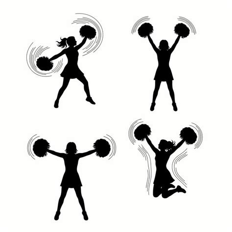 Cheerleader Drawing Vector Art Icons And Graphics For Free Download