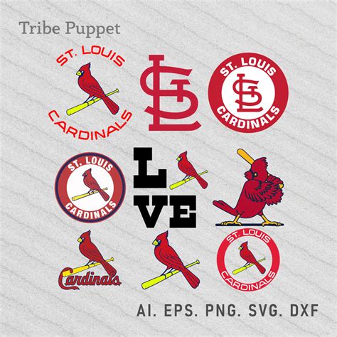St Louis Cardinals Logo Vector Set Masterbundles