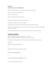 Object Oriented Programming Classes Objects And Methods Course Hero
