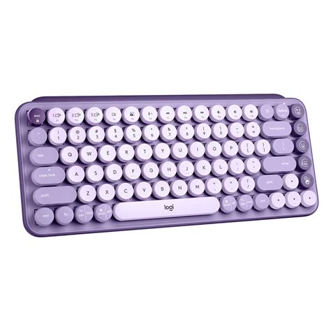 Teclado Mecánico Inalámbrico Logitech Pop Keys Mist Cosmos Purple