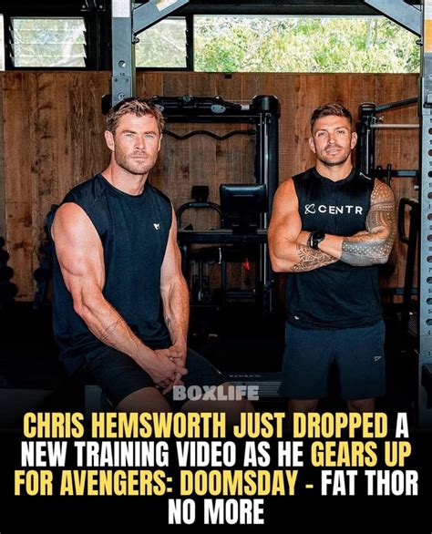 Gym Chris Hemsworth Just Dropped A New Workout Clip And Its Less