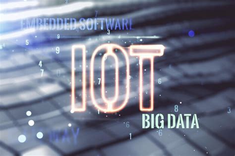 Premium Photo Abstract Virtual Iot Hologram On Office Buildings Background Multiexposure