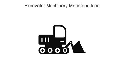 Excavator Machinery Monotone Icon In Powerpoint Pptx Png And Editable Eps Format Ppt Powerpoint