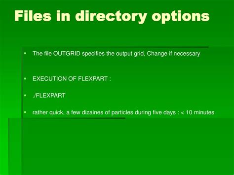 Ppt The Lagrangian Particle Dispersion Model Flexpart Powerpoint Presentation Id5122696