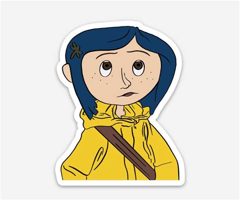 Coraline Sticker Halloween Decal Adventurous Cartoon Character
