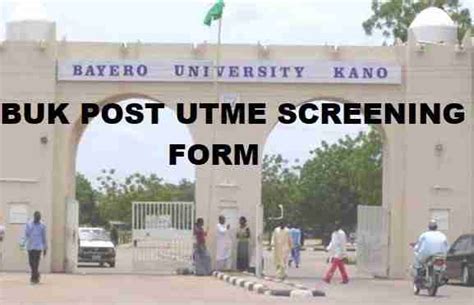 Buk Post Utmede Screening Form 20252026 Session Apply Here