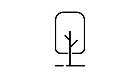 Tree Outline Icon Animation Transparent Background Stock Video At Vecteezy