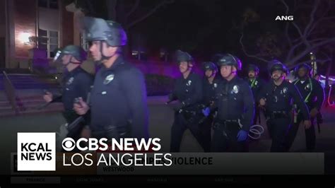 Violence Breaks Out At Ucla Protests Youtube