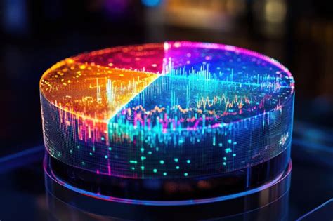 Data Visualization A 3d Pie Chart With Dynamic Data Display Stock