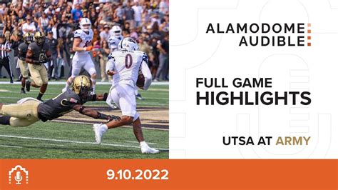 UTSA vs Army Football | Full Game Highlights 9.10.2022 - YouTube