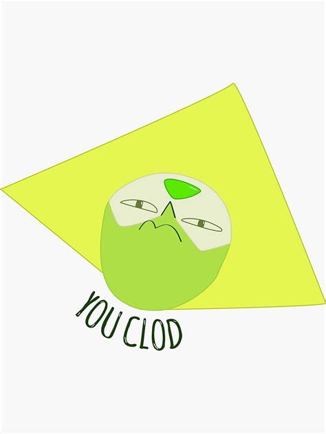 You Clod Peridot Steven Universe Sticker For Sale By Pamelawille Redbubble